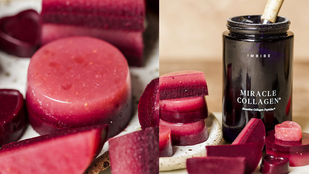 Double berry collagen gummies - IMBIBE